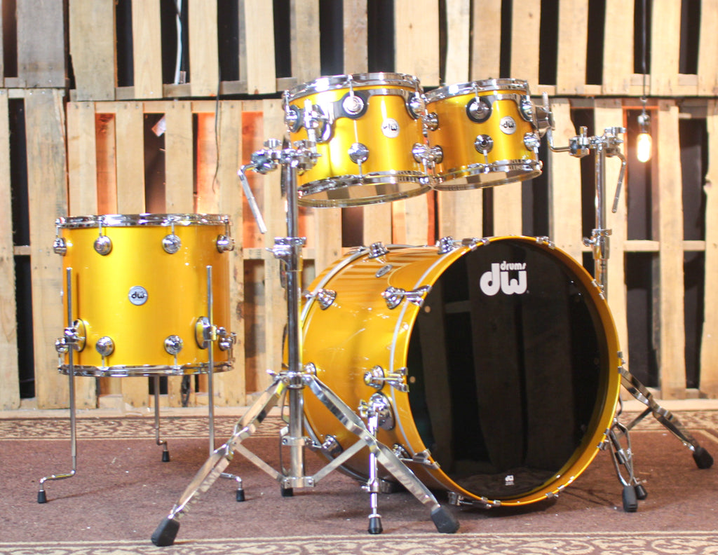 DW Collectors Maple Mahogany Vegas Gold Drum Set - 22,10,12,16 - SO#12 ...